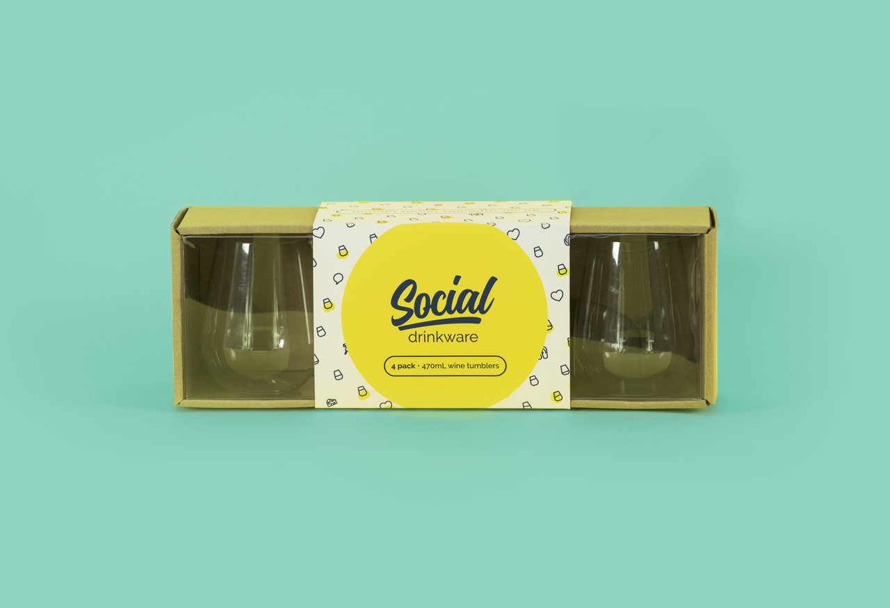 Recyclable Glasses Wine Goblets | Beach Wine Glasses 4 Pack